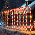 LED Lit Decor Candy Cane Lights 21in 10 Pack for Yard Path, 8 Modes ...