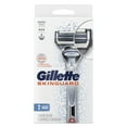 Gillette SkinGuard Men's Razor Handle and 2 Blade Refills, Silver ...