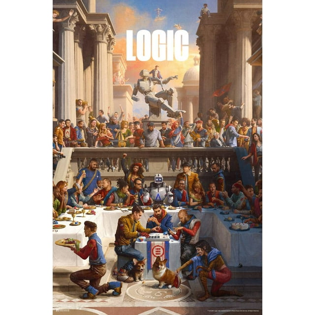 Laminated Logic Merch Everybody Album Cover Art Rap Posters Logic ...