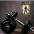 Vintage Metal Sign Gym Motivation Poster Assuming I'm Just An Old Lady ...