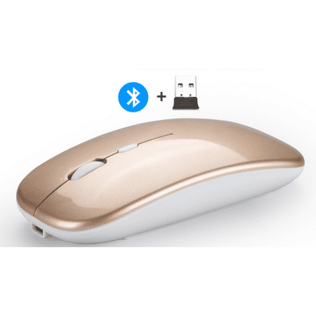 Ultra-thin Bluetooth Mouse * Bluetooth Dual Mode Rechargeable Wireless ...