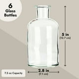 Walmart 6 Pack Small Glass Vases, 7.5 oz Propagation Jars for Decor ...