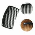 TUWAFE 2 French Side Combs Pack Curved Tortoise Shell Flexible Durable ...