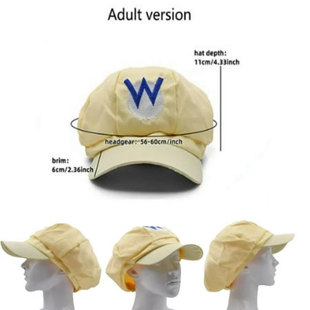 Mario Bros Hat Crown Princess Peach Hat Mushroom Hat Cosplay Headwear ...