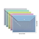 TOPRenddon 10 Pack Clear Plastic Document Folders with Snap Button | A4 ...