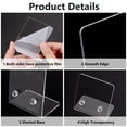 6pc Acrylic Slant Back Coin Display Stands Mini Challenge Coins Holder ...