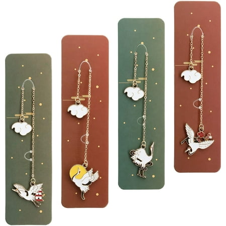 Crane Metal Bookmarks, Unique Design Book Stopper, Exquisite Bird Book ...