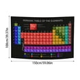 Periodic Table of Elements Tapestry 60x40 Inch Educational Science Wall ...