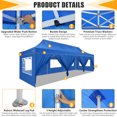 COBIZI Canopy 10x30 Pop-up Heavy Duty Canopy Tent with 8 Removable ...