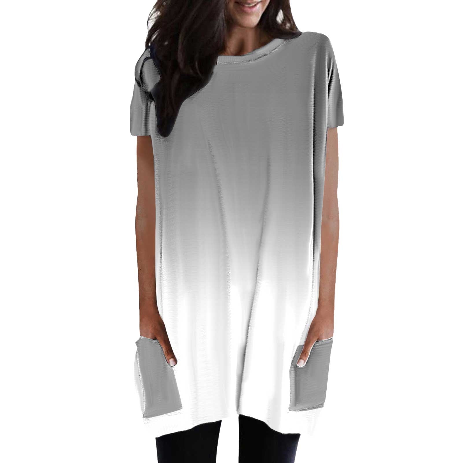 Click here for Fgnfyis Women Summer Casual Loose Pullover Round N... prices