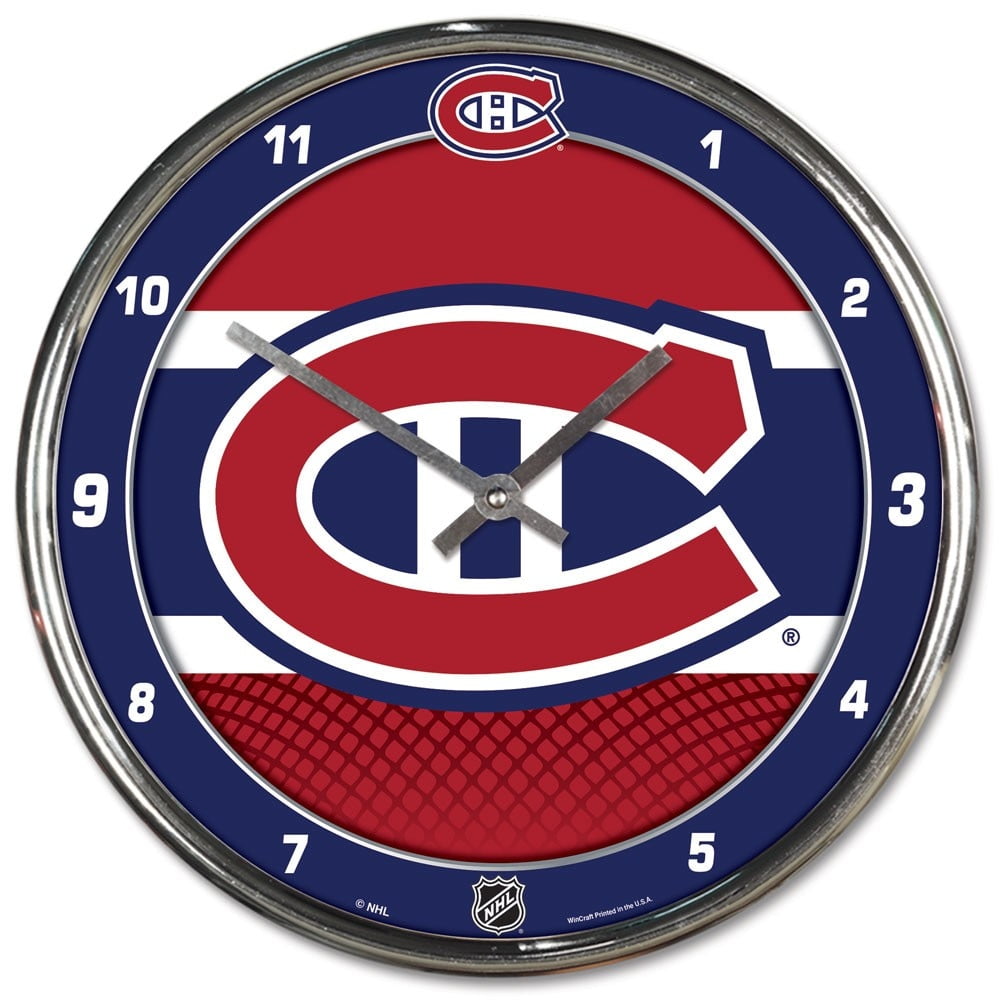 WinCraft Montreal Canadiens Chrome Wall Clock - Walmart.com
