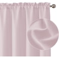 PRWLUS Blush Pink Curtains 72 Inch Length 2 Panels Set, Faux Linen ...