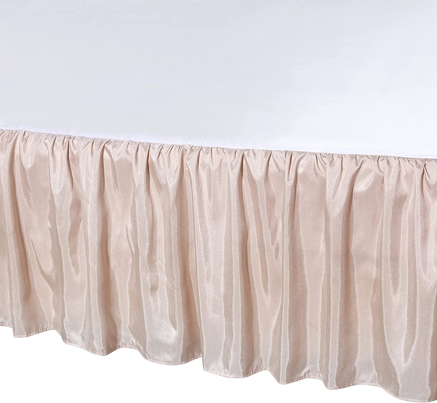 Levtex Home - Blush Dupioni Dust Ruffle - Full Sized - Blush Dupioni ...