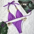 Leesechin Clearance Bikinis For Women Sexy Bathing Suits Solid Push Up