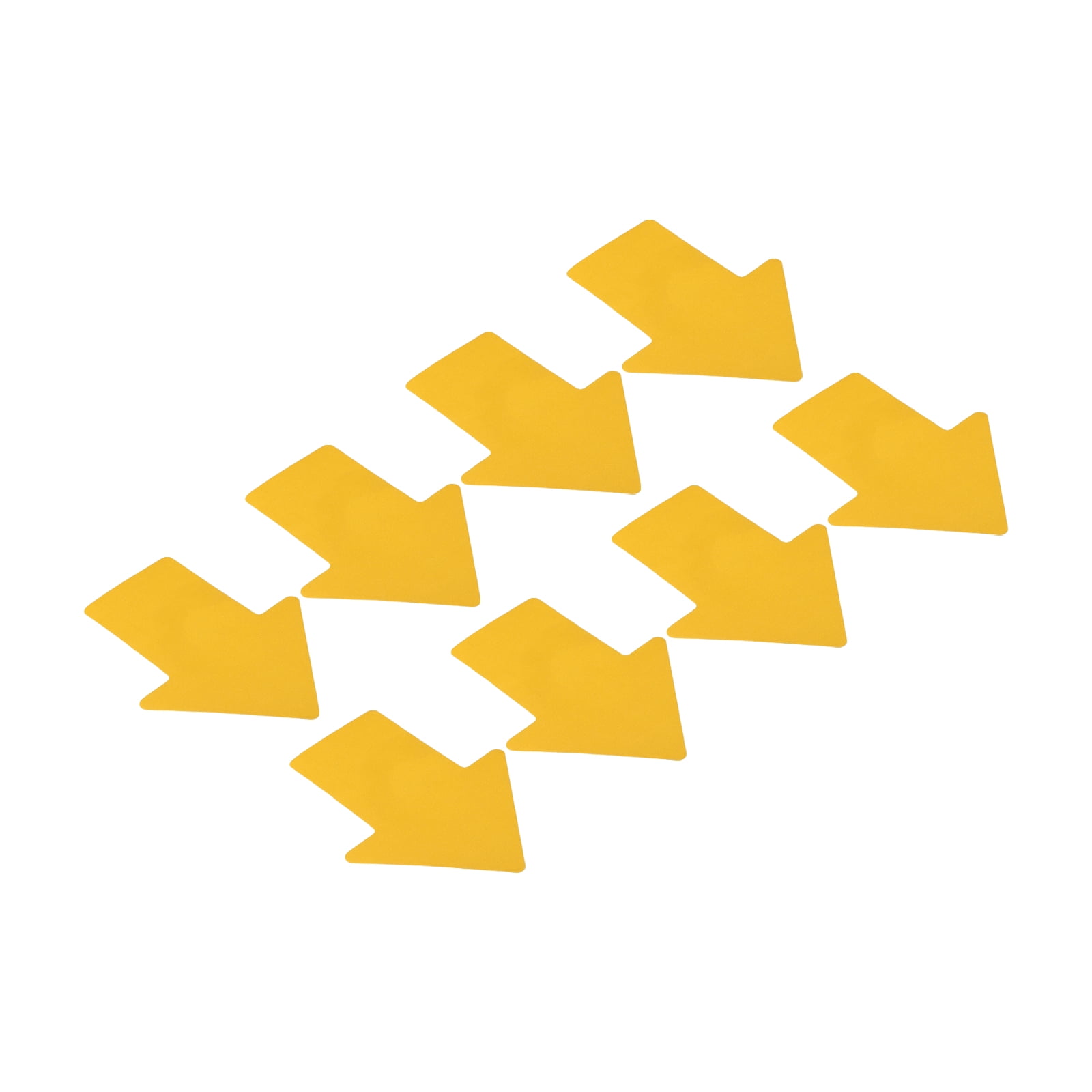 4x3" Arrow Sticker Directional Sign Frosted Finish Adhesive Removable ...