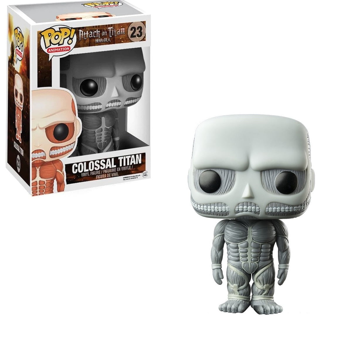Funko Pop Attack on Titan Colossal Titan 23 Black&White | Walmart en línea