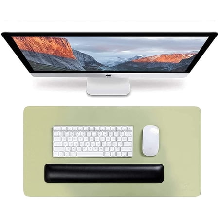 Dual-Sided Mouse Pad Desk Mat Map, PU Leather Desk pad Large Mouse pad ...