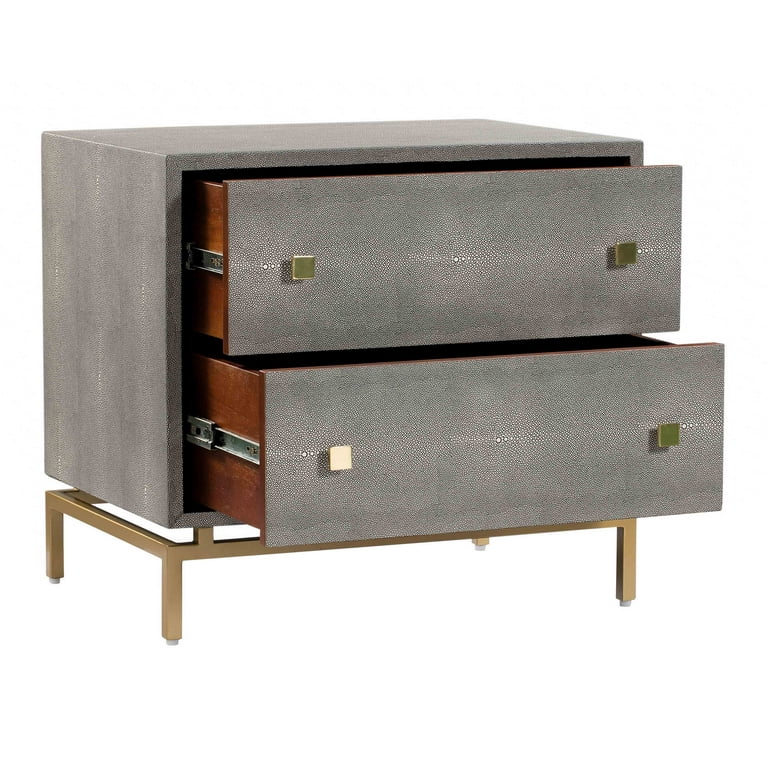 TOV Furniture Pesce 2 Drawer Nightstand