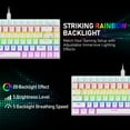 Lexon Tech Wired Gaming Keyboard, Rainbow Backlit, 84 Keys, Type-C ...