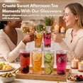 20oz Pink Glass Tumbler with Lid & Straw, Spill-Proof Iced Coffee Cup ...