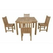 Sunset Trading Vegas 48" 5-Piece Wood Dining/Poker Table & Chairs Set ...