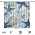 ARISTURING Starfish Sea Urchin Waterproof Shower Curtain for Home ...