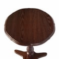 GDF Studio 16" Round Small End Table, Modern Wooden Pedestal Side Table ...