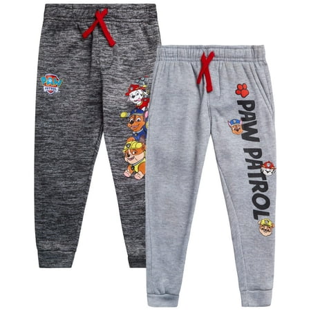 Nickelodeon Boys’ Paw Patrol Sweatpants – 2 Pack Chase and Marshall ...