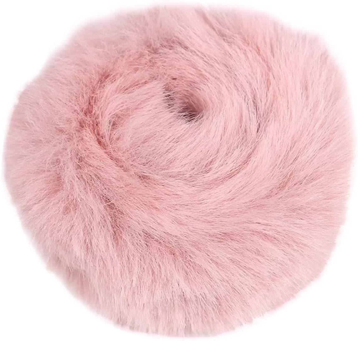 Women Girl Kids Fashion Sweet Rabbit Furry Faux Fur Hair Scrunchies ...