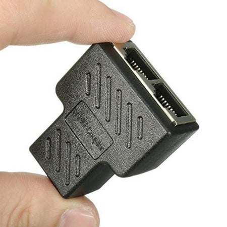 RJ45 Splitter Adapter 1 to 2 Dual Female Port CAT 5/CAT 6 LAN Ethernet ...