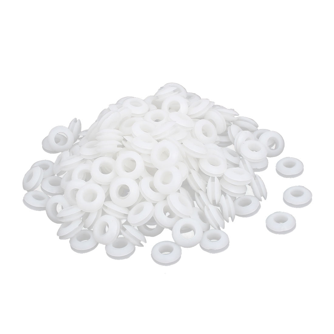 Electrical Wire Gasket Rubber Grommets White 8mm Inner Dia 200pcs ...