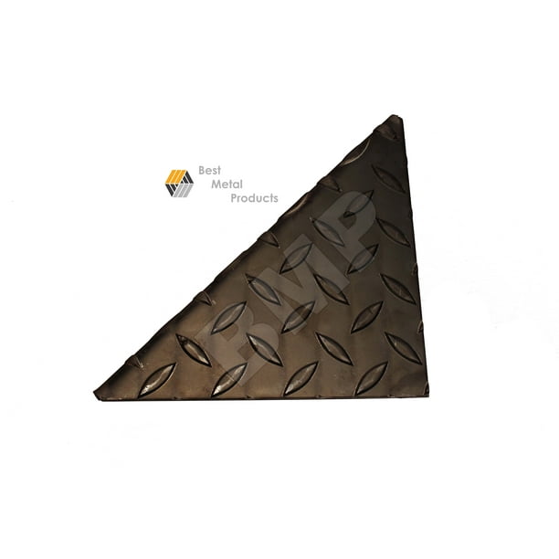 (4) TRAILER STEP; FENDER; CORNER DIAMOND PLATE BRACKETS 11ga WELD ON ...