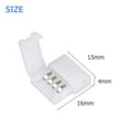 20 Pack Solderless 4-Pin LED Strip Connectors - Quick Connect Clips for ...