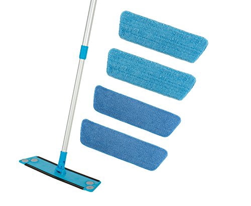 Simplee Cleen Microfiber Mop Kit with FOUR (4) Microfiber Pads 2 dust ...