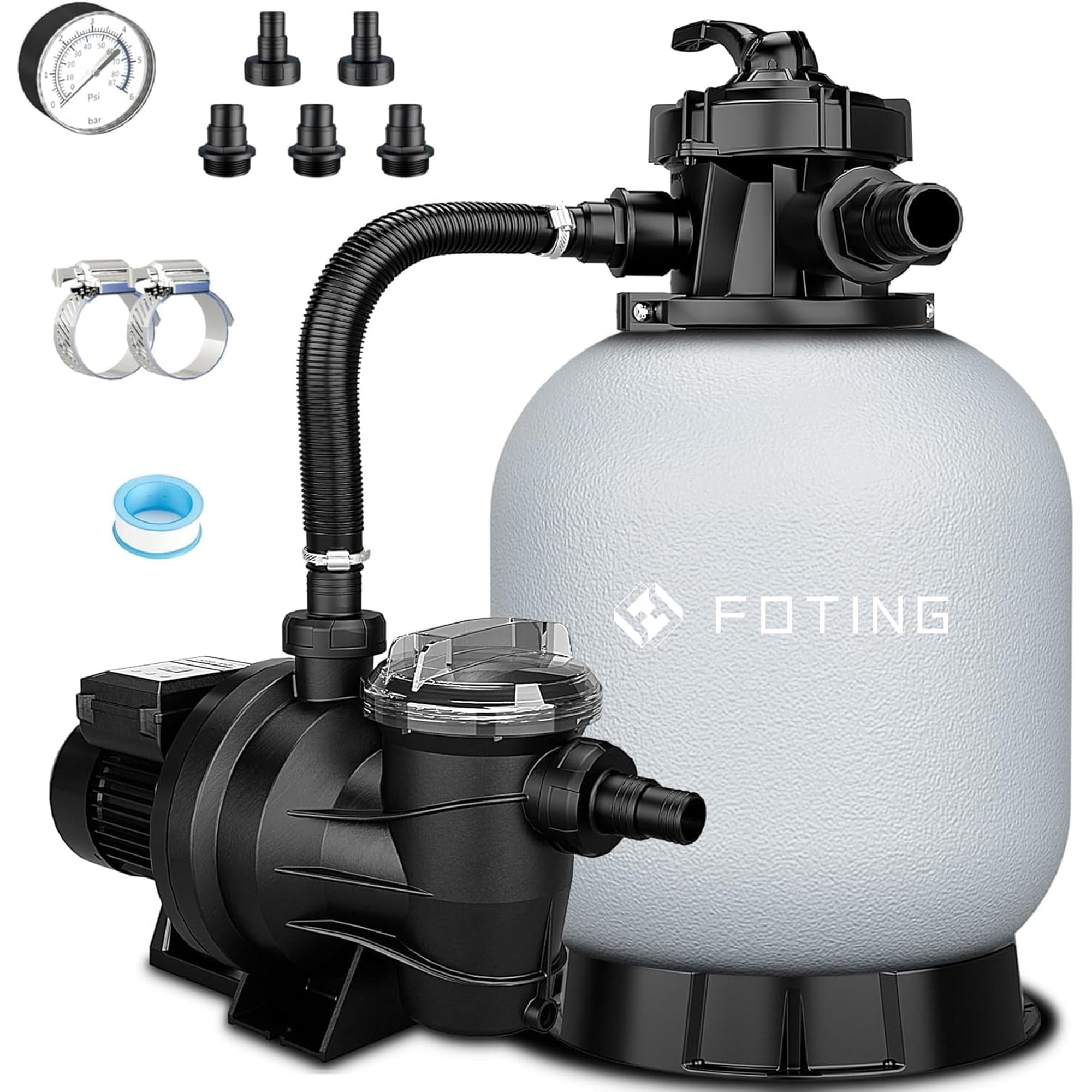 Click here for Foting 2025 Upgraded Sand Filter Pump For Above Gr... prices