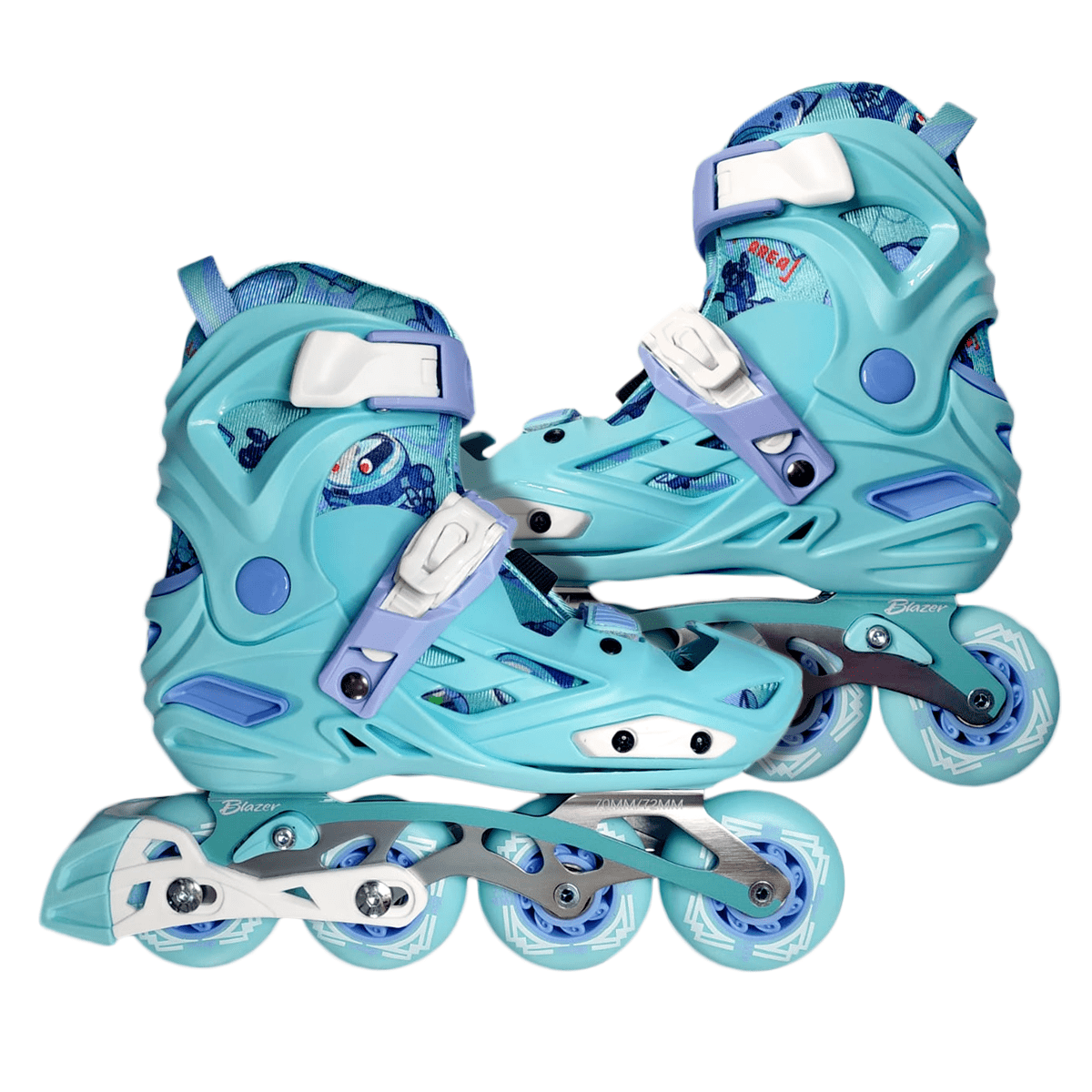 Patines Freeskate Ajustable Blazer Azul Pastel Bota Dura MVPAZUL ...