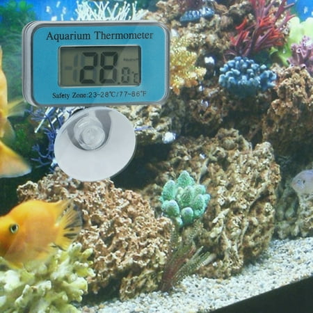 Aquarium Temperature Thermometer, Fish Tank Thermometer, Digital Deep ...