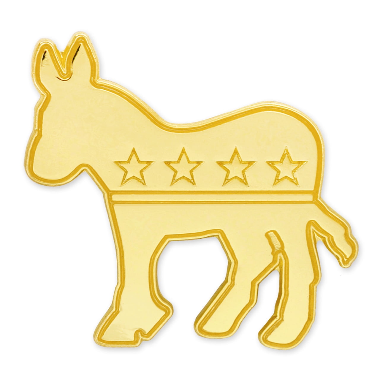 PinMart's Gold Democrat Donkey Pin - Walmart.com