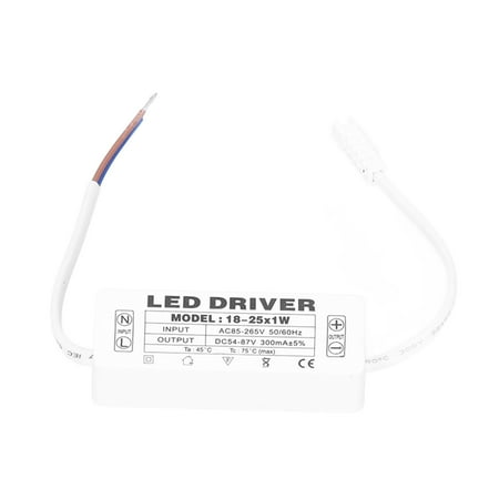 EOTVIA 18‑25X1W LED Driver Constant Current 300mA Input AC85‑265V ...