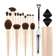 Beauty Tools 20 Piece Makeup Brush Set with Holder for All Skin Types ...