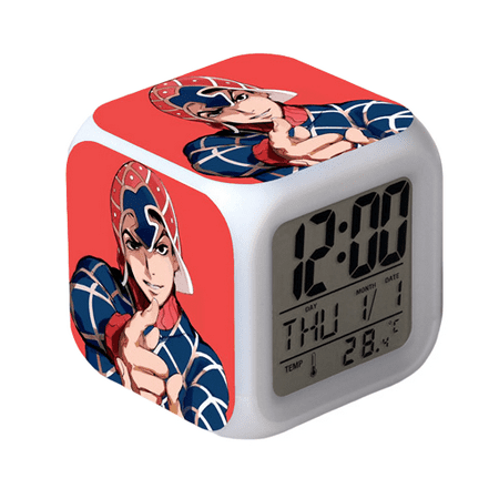 SAYDY Anime Alarm Clock One Piece LED Square Clock Digital Alarm Clock ...