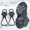 5 Teeth Ice Cleats Snow Grips Crampons Ice Spikes Grips Cleats Ice Snow ...