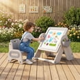 Furnibear 6-in-1 Folding Building Block Friendly Activity Desk ...