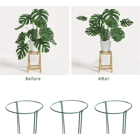 6 Pack Plant Support Stakes, Metal Garden Plant Stake, Outdoor Tall ...