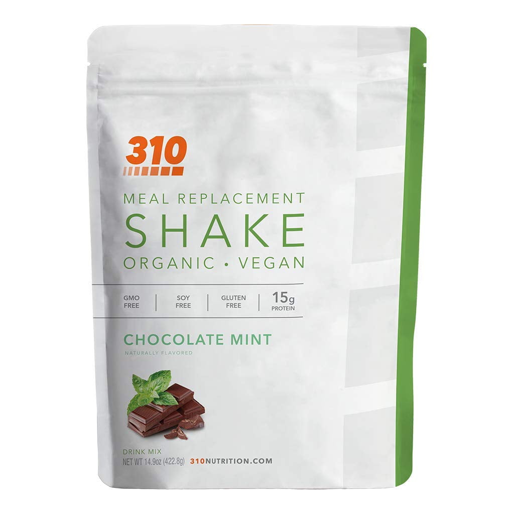 310 Nutrition Vegan Organic Chocolate Mint Meal Replacement Shake - 14 ...