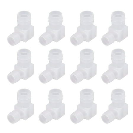 Plastic Hose Barb Adapter, 12Pcs 90 Degree Right Angle Rust Proof ...