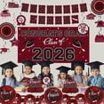 Maroon 2026 Graduation Party Decoration Kit for High School College ...