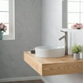 KRAUS 18-inch Round White Porcelain Ceramic Bathroom Vessel Sink and ...