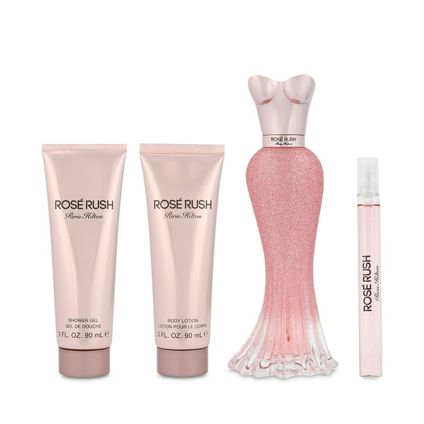 Set Paris Hilton Rose Rush 4Pzs | Bodega Aurrera en línea