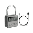 Smart Time Lock Lcd Display Electronic Timer Switch Usb Rechargeable Timer Padlock Travel